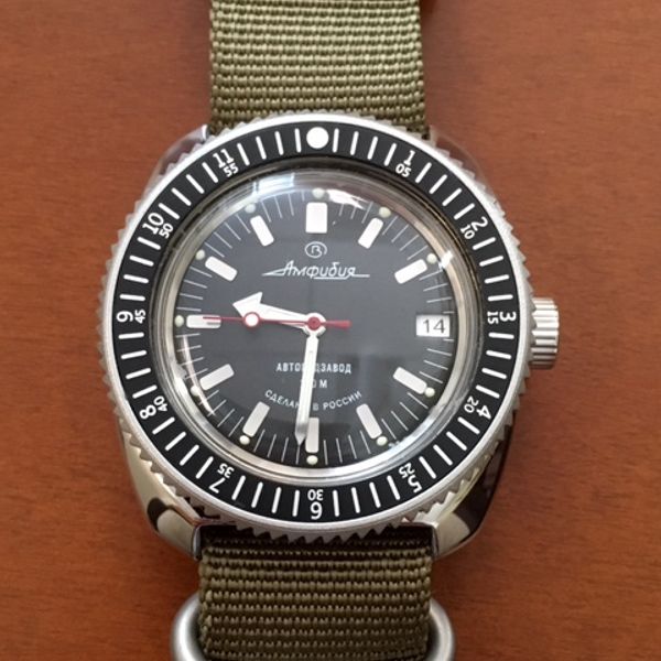 SOLD: Awesome Vostok Amphibia 710622 w/Scandia bezel insert - $75 ...