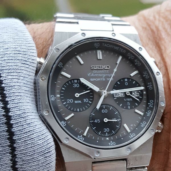 Vintage SEIKO 7A38 7029 "Royal Oak" Quartz Chronograph | WatchCharts Marketplace