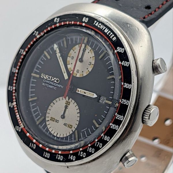 Seiko UFO Chronograph 6138-0011 Automatic 1974 Black Dial Stainless ...