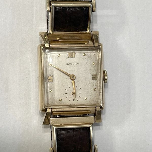Longines Mens Watch 1946 Cal 10L 17J 10KGF FLEX-LET Bracelet & Original ...