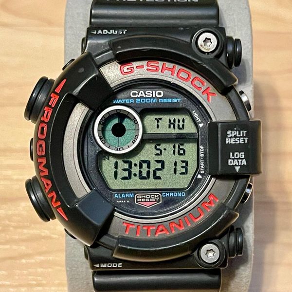 [WTS] Casio G-Shock DW-8200-1A Frogman Titanium Vintage Digital Diving ...