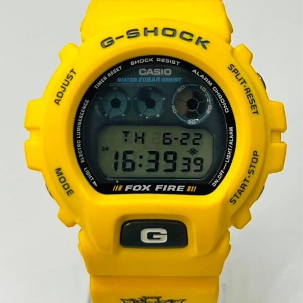 Casio G-SHOCK DW-6900H-9 FOX FIRE WRIST WATCH Yellow Men's Japan ...