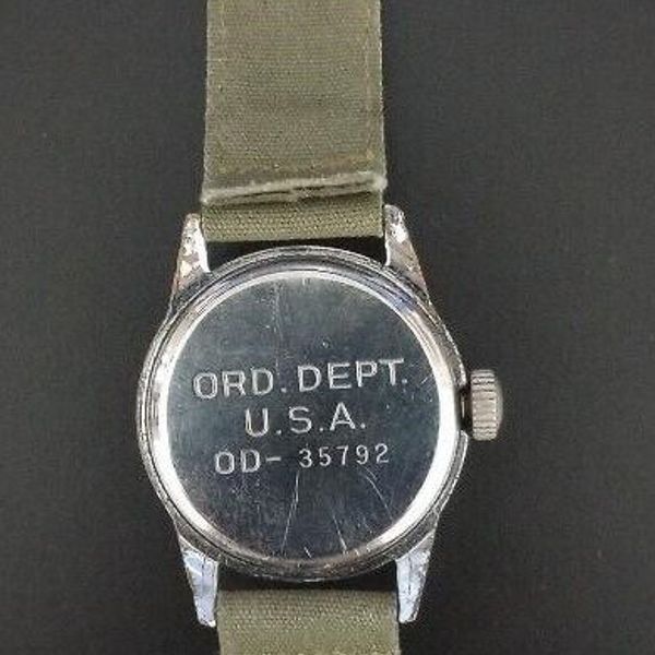 Hamilton US Ord Dept USA Issued WW2 Snap Back Wristwatch Circa 1942 ...