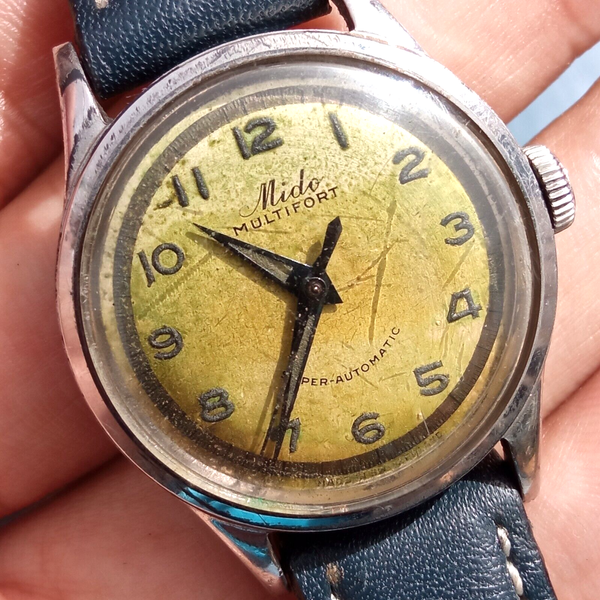 Mido Multifort Military Super Automatic Bumper Movement 30mm Steel ...