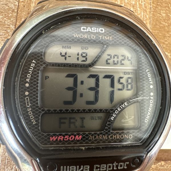 Casio Wave Ceptor WV-58A Black World Time Digital Dial Wristwatch - For ...