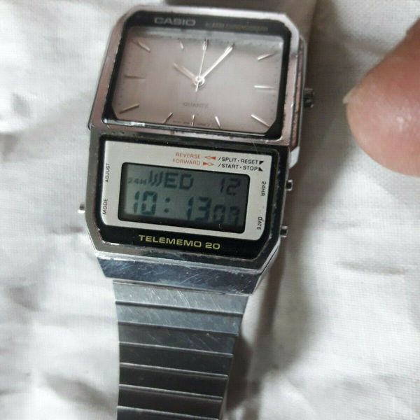 Vintage Casio Watch AB200 Telememo 20 Module 321 Analog Digital Watch | WatchCharts Marketplace