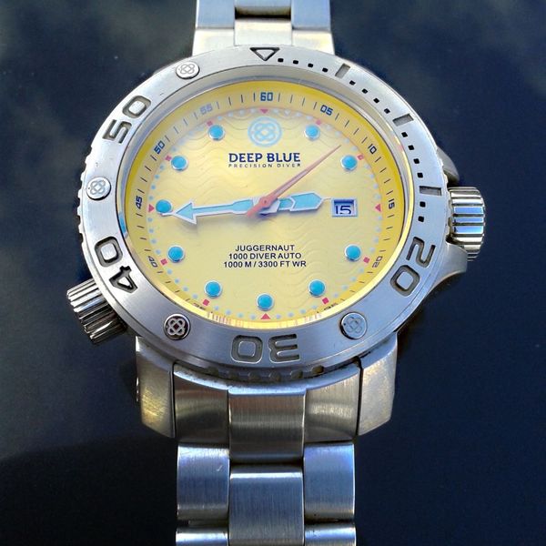 ***SOLD*** Deep Blue Juggernaut I 1000m Automatic Diver US & Canada ...