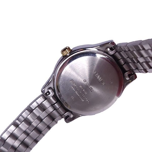 TIMEX Indiglo Two Tone White Dial WR 30M Women's Watch NEEDS Battery ...