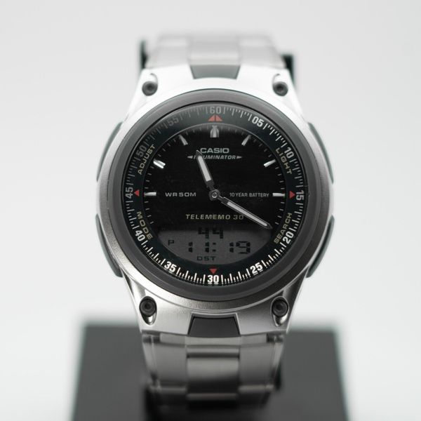 Casio Illuminator Digital Analog Watch - Telememo 30 - Alarm Timer ...