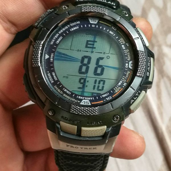 FS Protrek Solar Atomic Triple Sensor PRG-80L working condition with ...