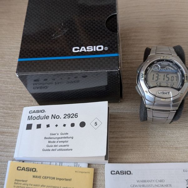 Casio WaveCeptor Digital Watch Dual time, Bearing, Moon & Tide Data, OK ...
