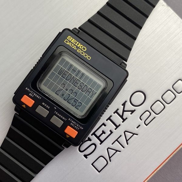 Seiko DATA-2000 In Original Box "Full Set" Computer Watch Vintage Fully ...