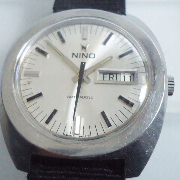 NINO Automatic 25 Jewels AS. Cal.2066 Day/Date Edelstahlgehäuse ...