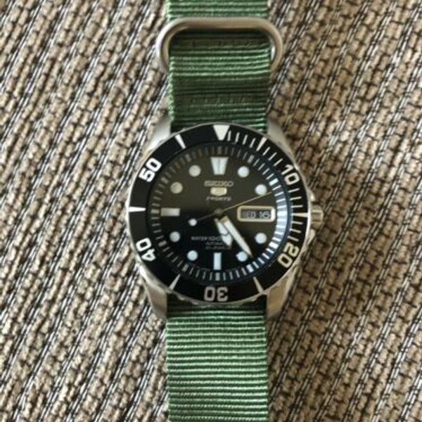 Seiko 5 Sports Men's Black Watch - SNZF17 Sea Urchin | WatchCharts Marketplace
