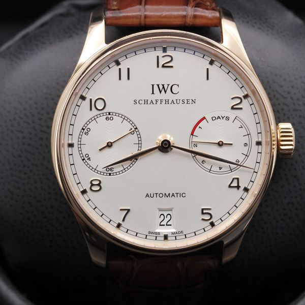 FSOT: IWC Portuguese Automatic - IW500113 - White - Rose Gold - 42mm ...