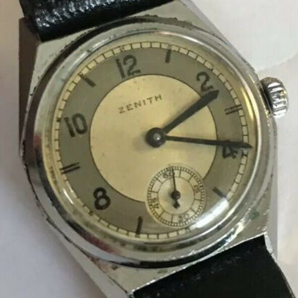 Vintage 1930s Zenith calatrava style sector dial watch. | WatchCharts