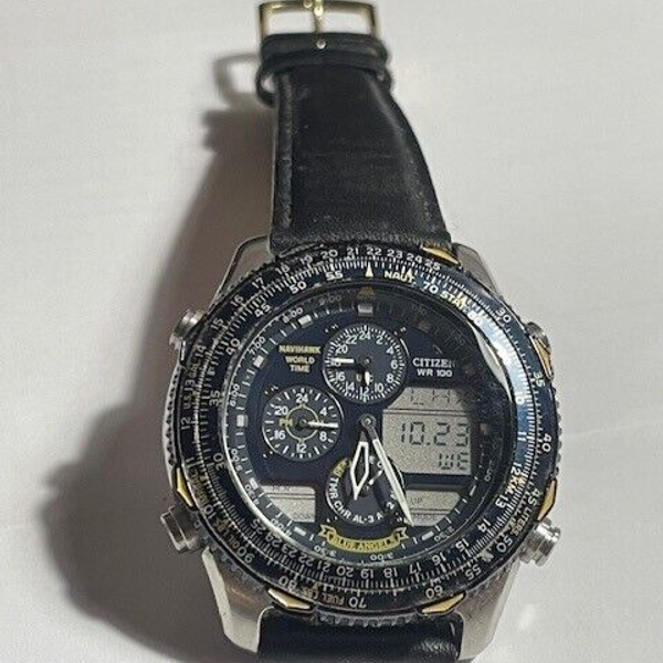 Citizen Navihawk World Time Blue Angels Watch C300 Q00869 | WatchCharts ...