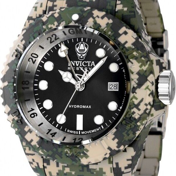 Invicta Reserve Men's 52mm PRO DIVER HYDROMAX Black Dial AQUA PLATED ...