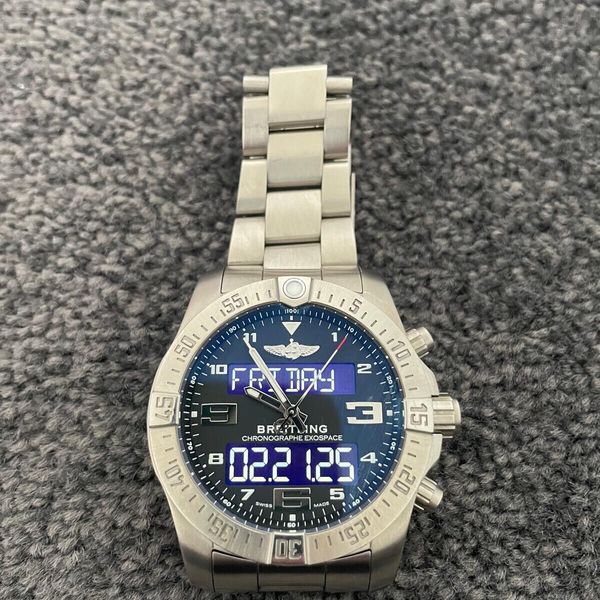 Breitling Exospace B55 Year 2018 Blue Faced Titanium | WatchCharts ...