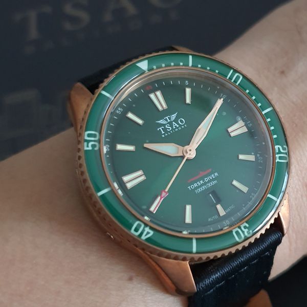 TSAO BRONZE TORSK-DIVER - EMERALD GREEN BNIB / Serial No. 1 ...