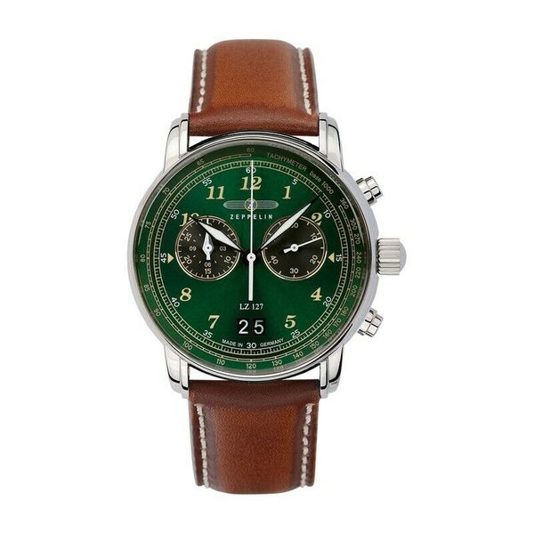 Zeppelin LZ127 Graf Zeppelin Quartz, 8684-4, Green | WatchCharts ...