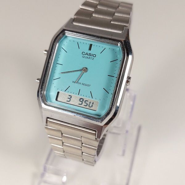 CASIO AQ-230 - Digital Watch Vintage Collection Retro Tiffany / Aqua ...