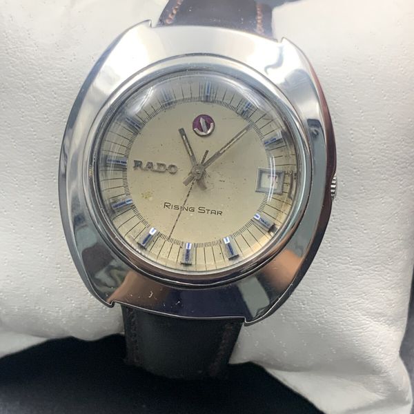 1970's Vintage Rado Rising Star Watch Automatic 36mm Gents Rare Model ...