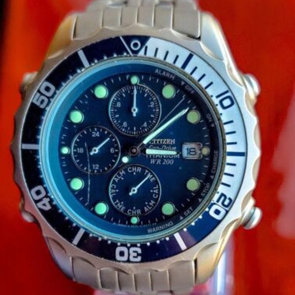 Rare Citizen Titanium Monocoque EcoDrive 0875-H12263 Fully Functional ...