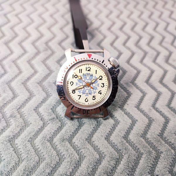 â­ VINTAGE Soviet watch Vostok junior mechanical snowflake 17 jewels ...