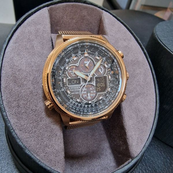 Citizen Navihawk A.T Men's Gold Watch - (JY8039-54E) | WatchCharts ...