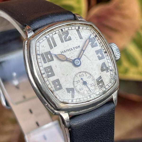 Vintage 1920s Hamilton 987-F Art Deco Watch 14K GF Estate Sale Running ...