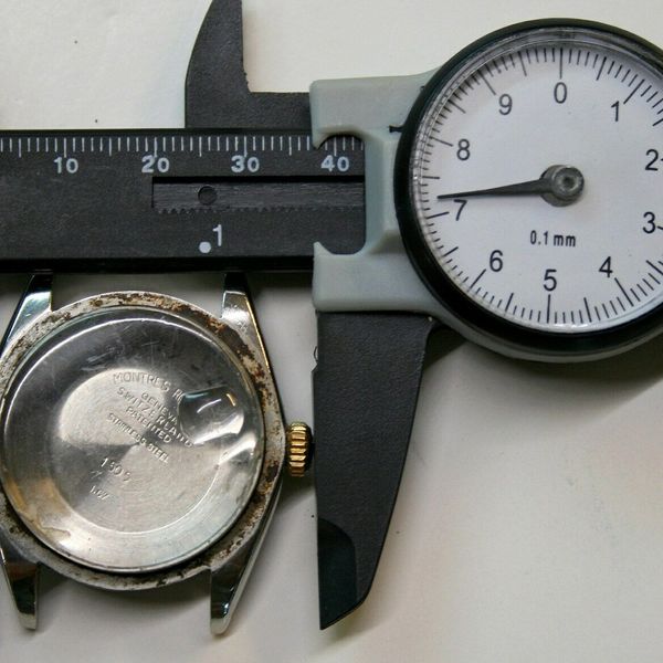 Vintage Rolex 1505 Oyster Perpetual Date Watch 34mm Case, Glass ...