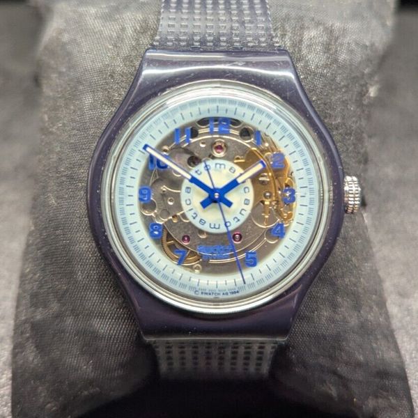 Vintage Swatch Automatic Skeleton watch ETA 2842 23 Jewels - MINT ...