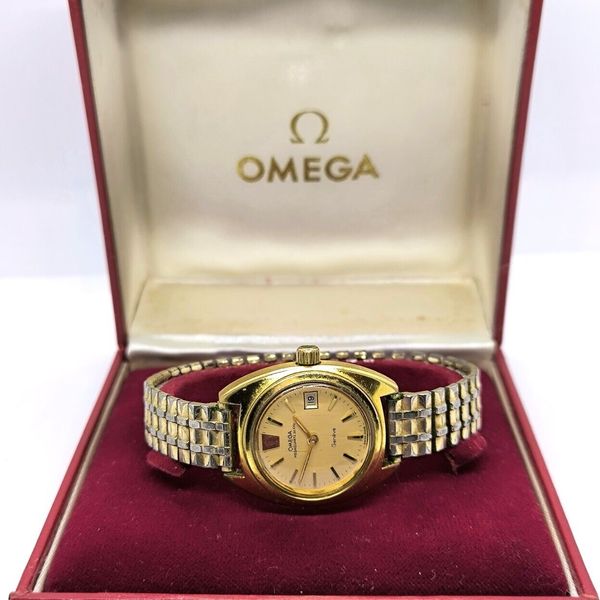 Vintage Ladies Omega Megaquartz Watch in Original Box, for repair ...