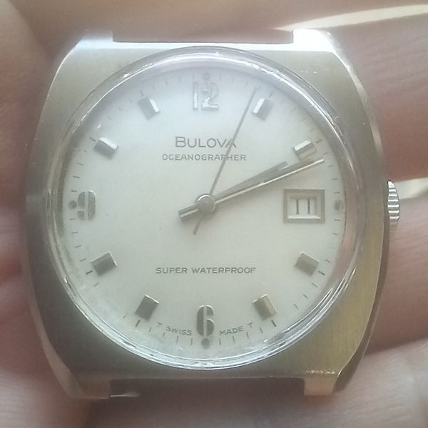 1968 Bulova Oceanographer Super Waterproof "F" M8 11ALCD Swiss Date ...