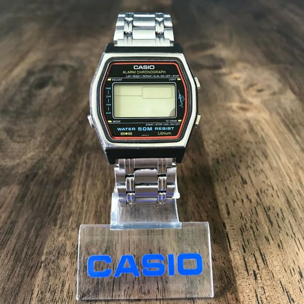 RARE Vintage 1982 Casio W-23 Marlin Digital Diver Watch Module 248 Made ...