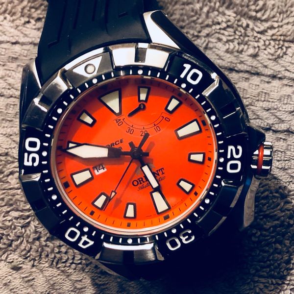 Orient Orange M-Force 200m Mod | WatchCharts Marketplace