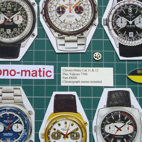 #8000 Chronograph Runner 1970s Chrono-Matic Breitling Heuer Cal.12+14 ...