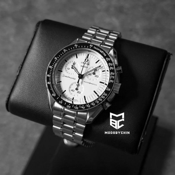 [AUTHENTIC SERVICE] OMEGA X SWATCH SPEEDMASTER 1965 RECASING MOD (Seiko ...