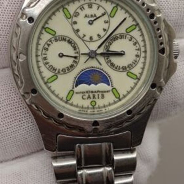 Alba (Seiko) Carib V33F Vintage Watch Japan | WatchCharts Marketplace
