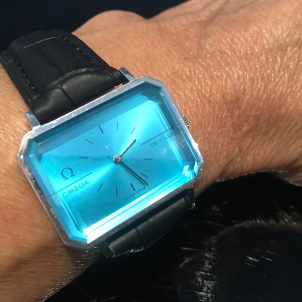 OMEGA DE VILLE ANDREW GRIMA EMERALD COLLECTION TIFFANY BLUE DIAL ...