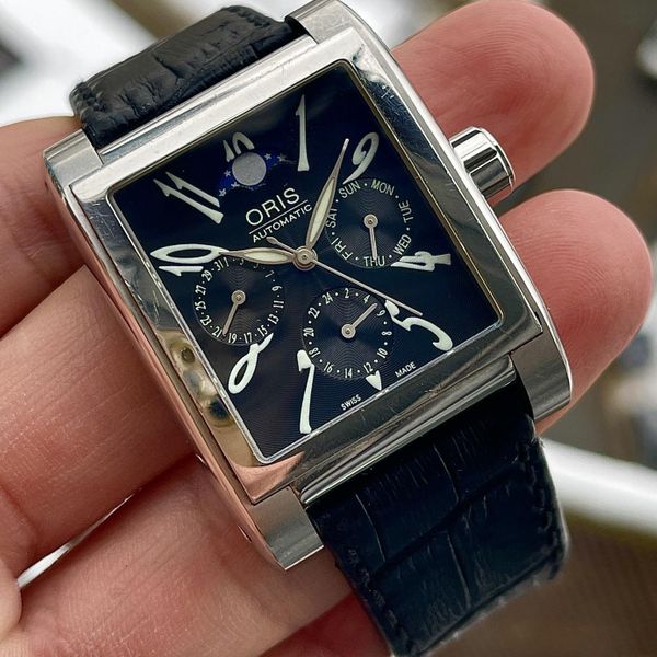 [WTS] Oris Miles Rectangular Complications Moonphase Automatic 7528 ...