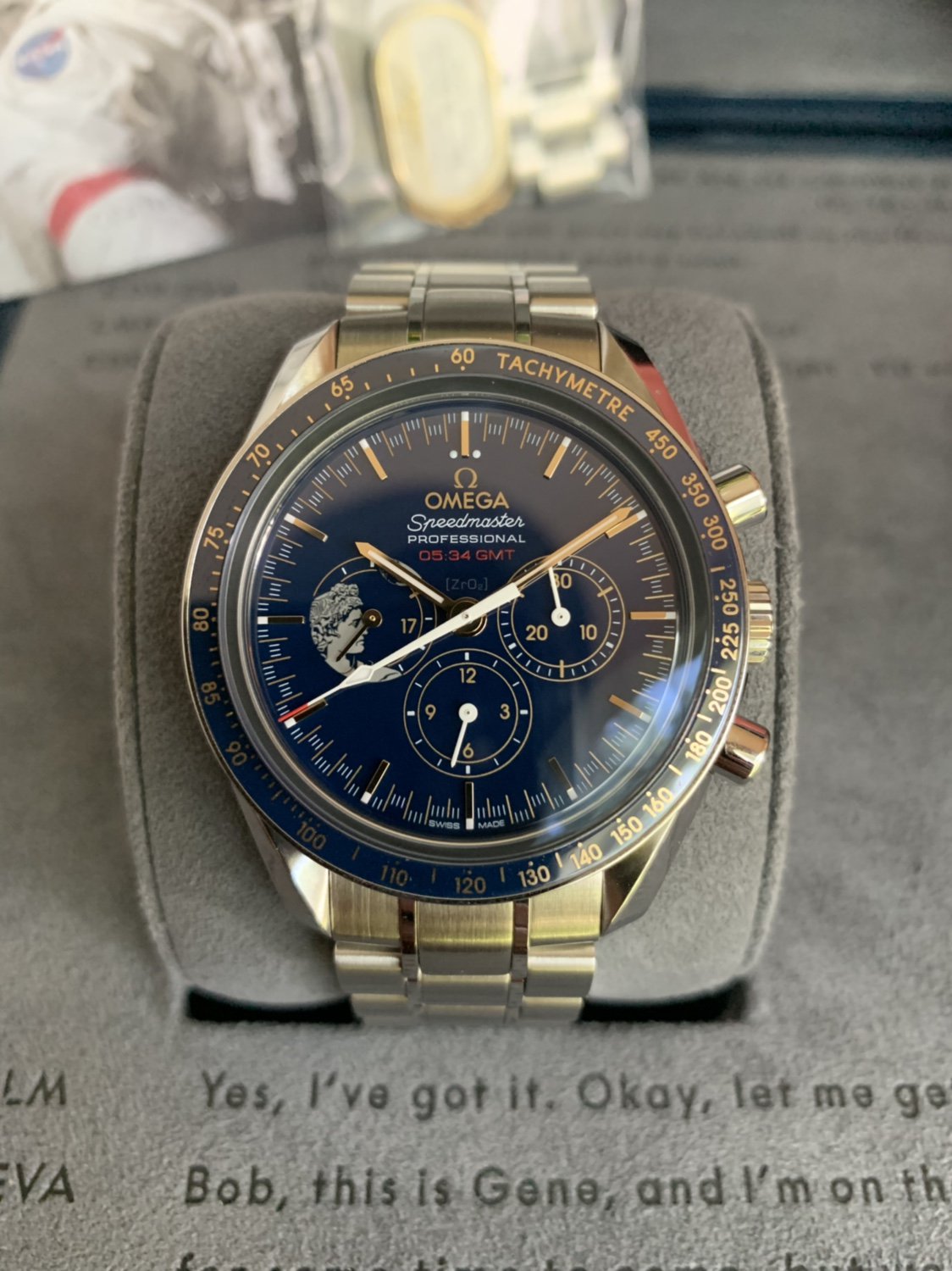 Omega Speedmaster Apollo XVII 45th Anniversary Tribute to Gene Cernan ...