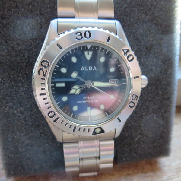 SOLD: Alba Solar Diver, JDM - AEFD529 - 2 weeks old | WatchCharts