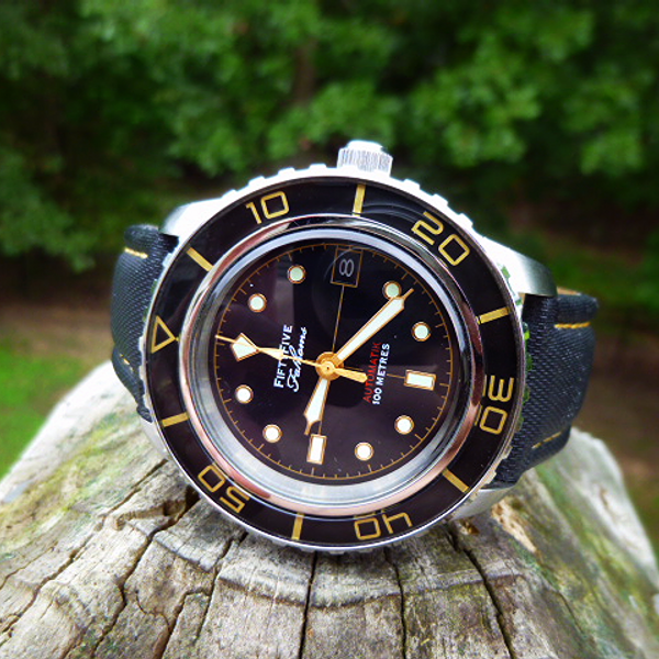 SOLD! Seiko/Yobokies Fifty-Five Fathoms W/ Brady Sailcloth Strap - $225 ...