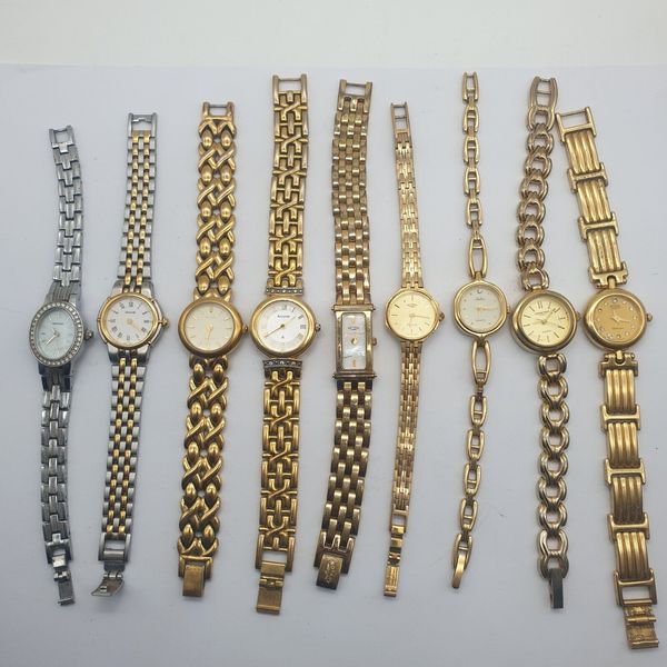 9 x Vintage Quartz Ladies Watches, Accurist,Rotary,Novel,Sabre ...
