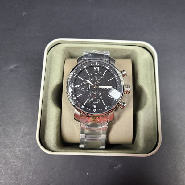 Fossil Rhett Chronograph Stainless Steel Watch BQ1000 Japan Movement ...