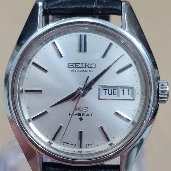 1972S VINTAGE KING SEIKO KS 5626 HI BEAT 28800BPH AUTOMATIC 25J SS MENS WATCH | WatchCharts ...