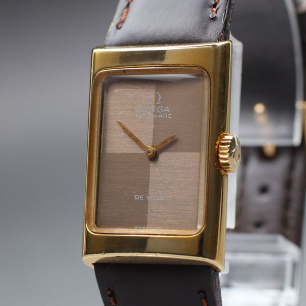Vintage Omega DeVille Cal 661 Automatic Gold Brown Dial Women's Watch ...