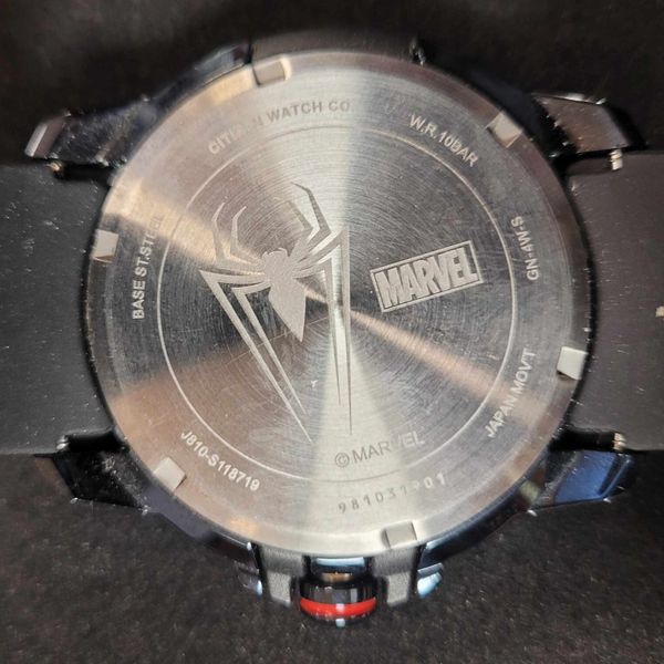 Citizen Men's Eco-Drive Marvel Spider Man Calendar 44mm Watch ...